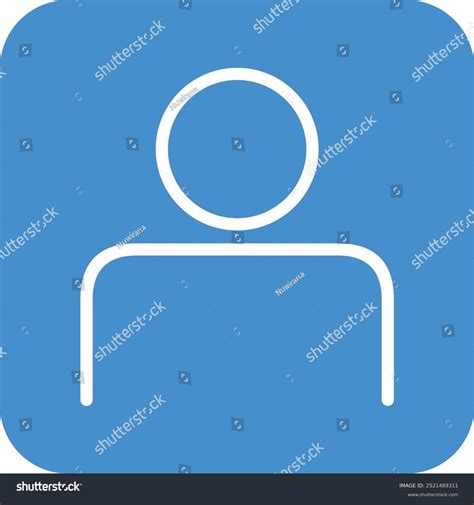 Blank Profile Social Media Icon Blank Stock Vector Royalty Free