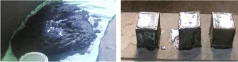 Mixing Of Mortar And Mortar Cubes Cast For Compression Testing Download Scientific Diagram