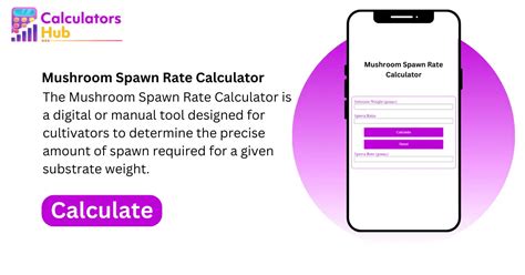 mushroom spawn rate calculator online