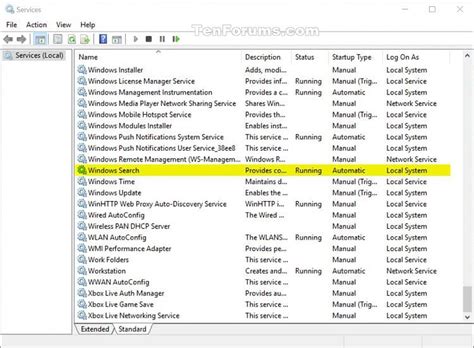 Change Search Index Location In Windows 10 Tutorials