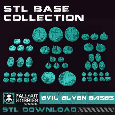 Evil Elven Bases Stl Base Collection Fallout Hobbies
