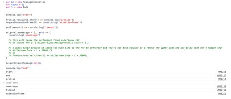 Question Clarification PostMessage MessageChannel Execution Time In The Event Loop Issue