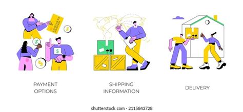 Ecommerce Website Order Processing Abstract Concept Stock Vector