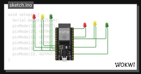 Traffic Light 1 Wokwi Esp32 Stm32 Arduino Simulator