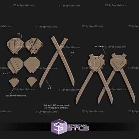 Cosplay Stl Files Deadpool Katana And Sheath Specialstl