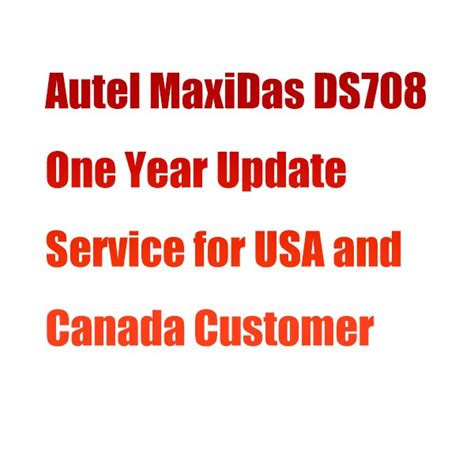 Autel MaxiDas DS708 One Year Update Service – VXDAS Official Store