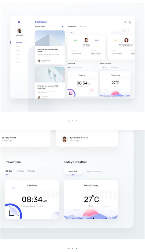 Dashboards Collection For Schedule And Monitoring Behance