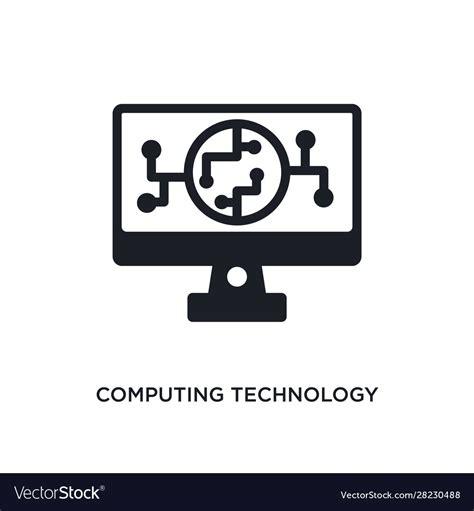 Computing Technology Isolated Icon Simple Element Vector Image