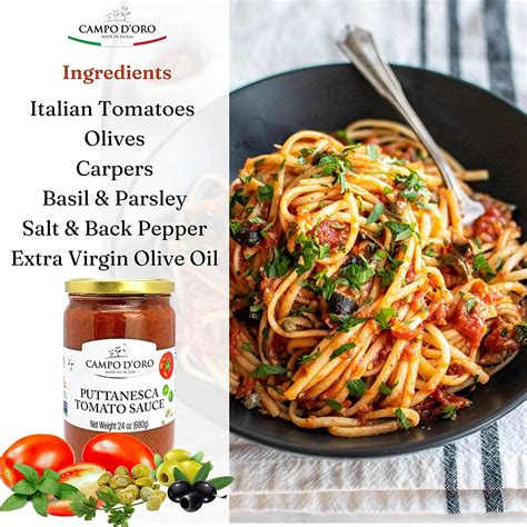 Campo Doro Puttanesca Tomato Sauce Manzo Food Sales