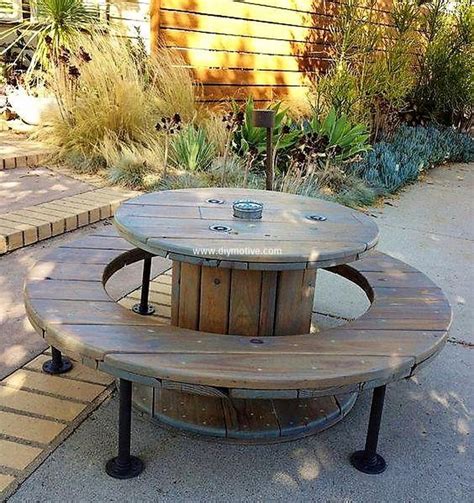 Increíbles Muebles Que Puedes Realizar Con Carretes De Cable Ideas