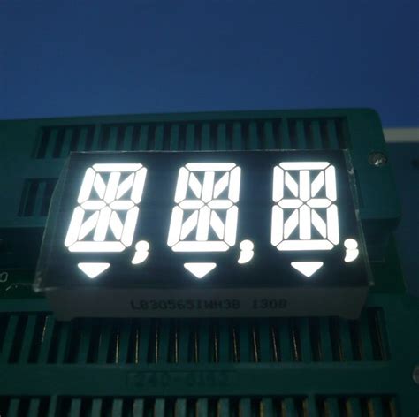 Super Amber Triple Digit Segment LED Display Full Color Inch For Digital Indicator