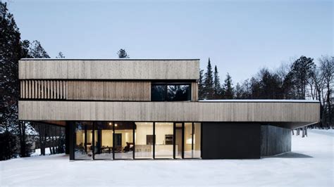 Acdf Architecture Completes Home Beside Lake Memphremagog