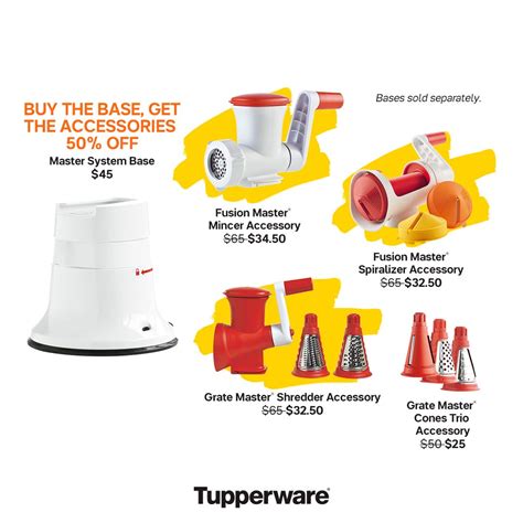 Lori S Tupperware Master System Base Fusion Master® Mincer Accessory
