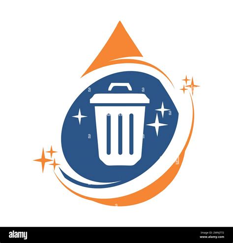 Trash Bin Logo Vector Icon Sign Illustration In White Background Isolated Stock Vector Image