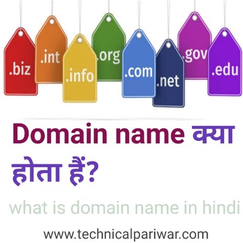 डोमेन नाम क्या होता हैं कैसे बनाये What Is Domain Name In Hindi Technical Pariwar