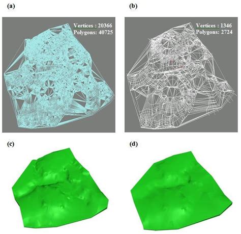 Terrain Model A Polygons Before Simplification And B Polygons