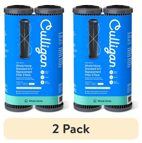 2 Pack Culligan Scwh 5 Whole Home Standard 34 Water Filter