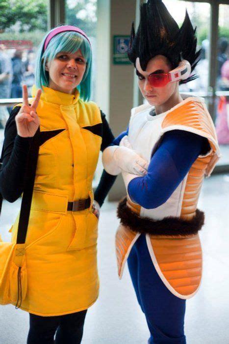 Hurts Like Heaven Bulma Costume Cosplay Male Vegeta And Bulma