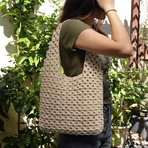 Simple Crochet Tote Bag Free Pattern And Tutorial