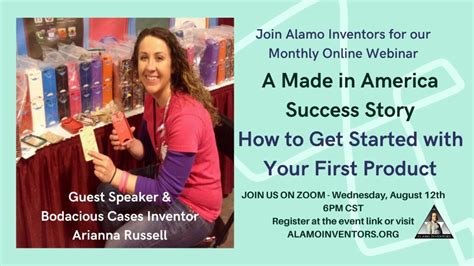 Invitation To A Webinar From Alamo Inventors Reminder Inventors Groups Of America