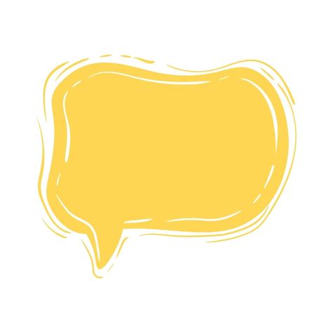 Premium Vector Yellow Speech Bubbles Vector Icon