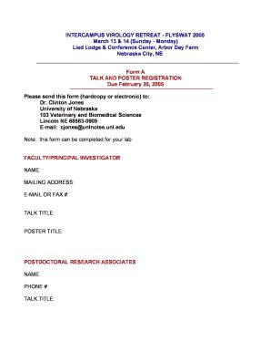 Fillable Online Unl Form A Flyswat Doc Unl Fax Email Print PdfFiller