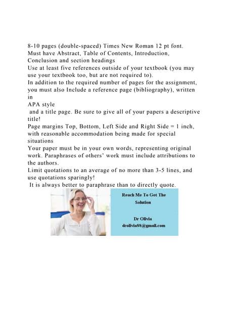 8 10 Pages Double Spaced Times New Roman 12 Pt Fontmust Have Docx