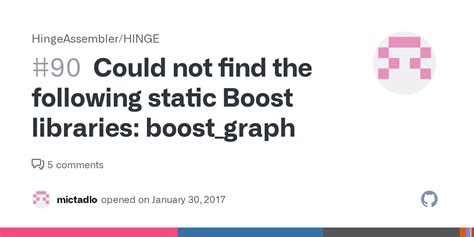 Could Not Find The Following Static Boost Libraries Boostgraph