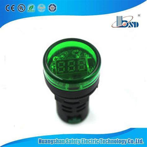 Round 22mm Current Voltage Indicator Digital Voltmeter Ac20 500v Volt