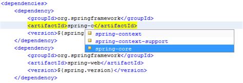 Eclipse Pomxml Content Assistant Stack Overflow