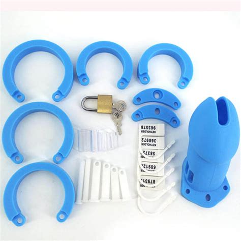 Cb6000 Silicone Chastity Cage Blue Chastitybelt