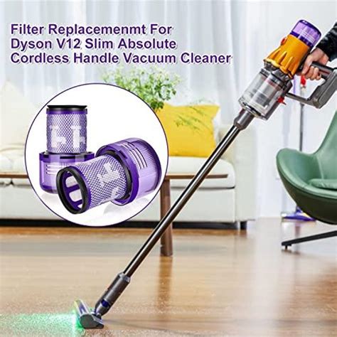 2 Filtros De Repuesto Para Dyson V12 Detect Slim Cordless Vacuum Comparados Con La Parte 971517