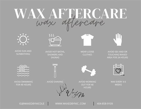 Wax Aftercare Waxed By Nic