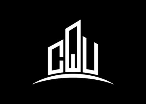 premium vector letter cqu building vector monogram logo design