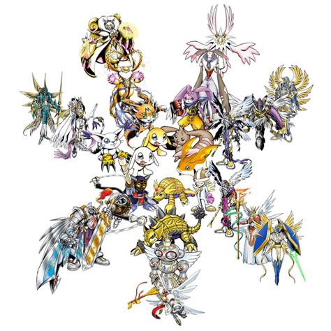 Seven Great Angels Evolution Line Rdigimon