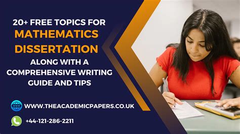 20 Free Topics For Mathematics Dissertation Along With Guide