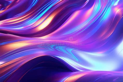 Colorful Abstract Waves With Vibrant Hues Fluid Background Stock Illustration Illustration Of