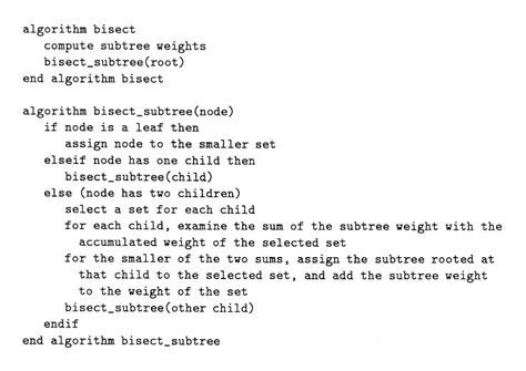 refinement tree partition bisection algorithm download scientific