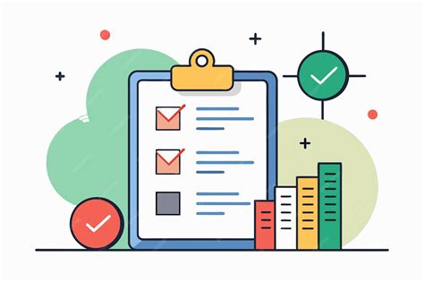 Premium Vector A Simple And Minimalist Checklist On A Clipboard For