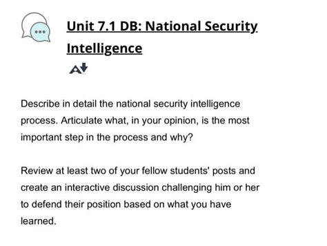 Unit 71 Db National Security Intelligence Ar