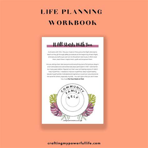 The Life Planning Printable Workbook Undated Etsy