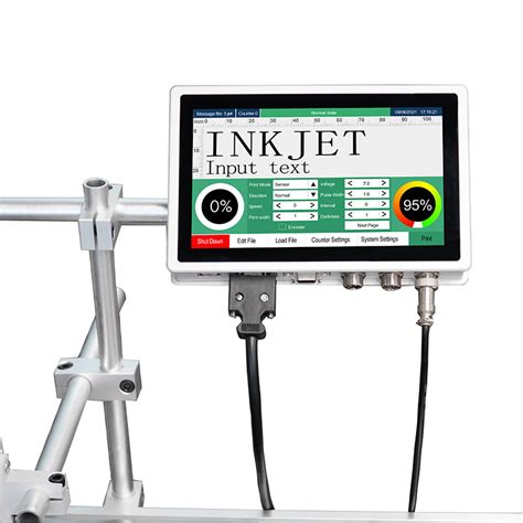 1 Heads Automatic Expiry Date Coding Batch Number Online Inkjet Printer 254mm Max Print Height