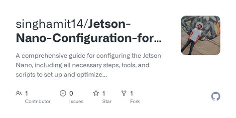 github singhamit14 jetson nano configuration for machine learning and