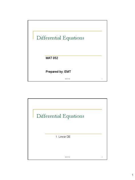 linear de pdf equations mathematical analysis