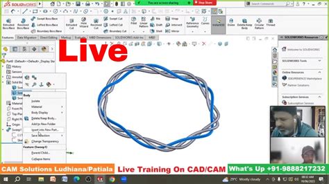 Solidworks Day 2 Solidworks 20 Types Off Sweep Swept YouTube