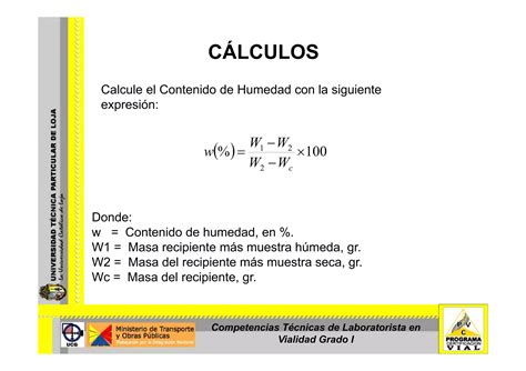 Contenido De Humedad Pdf