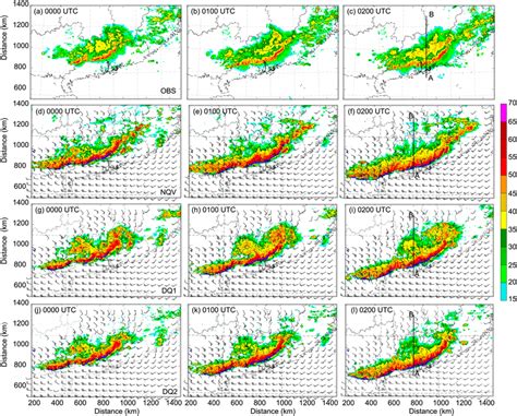 The Observed Ac And Predicted Composite Reflectivity Shading