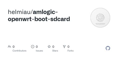 GitHub Helmiau Amlogic Openwrt Boot Sdcard