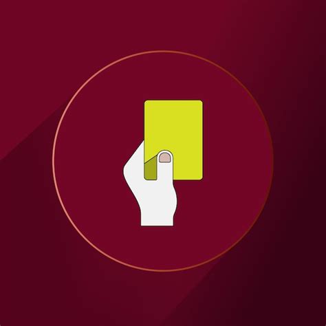 Premium Vector Yellow Card