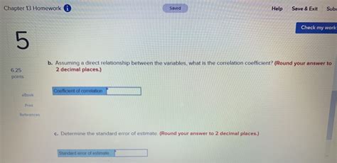 solved chapter 13 homework saved help save and exit check m